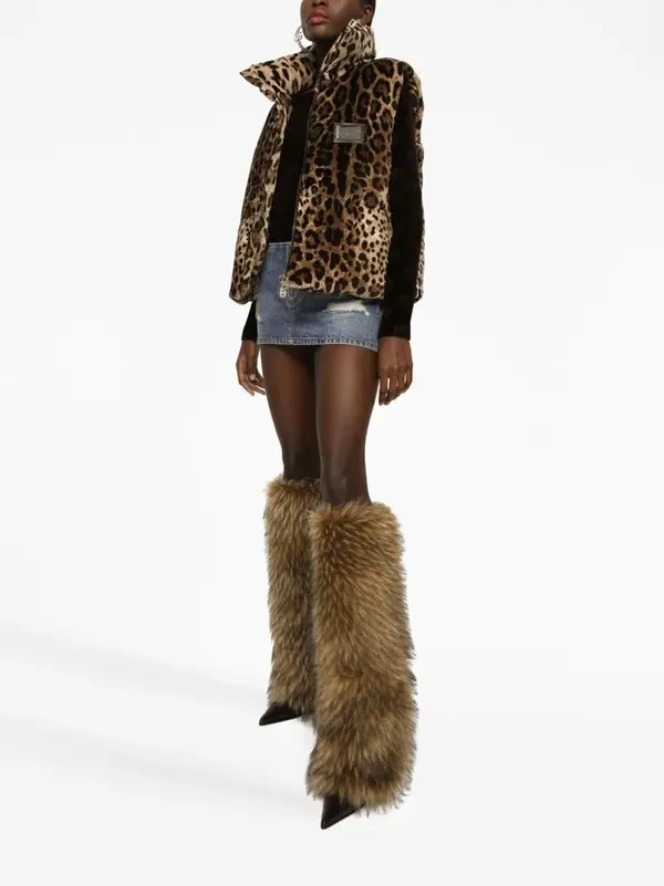 Dolce & Gabbana Leopard-print Gilet