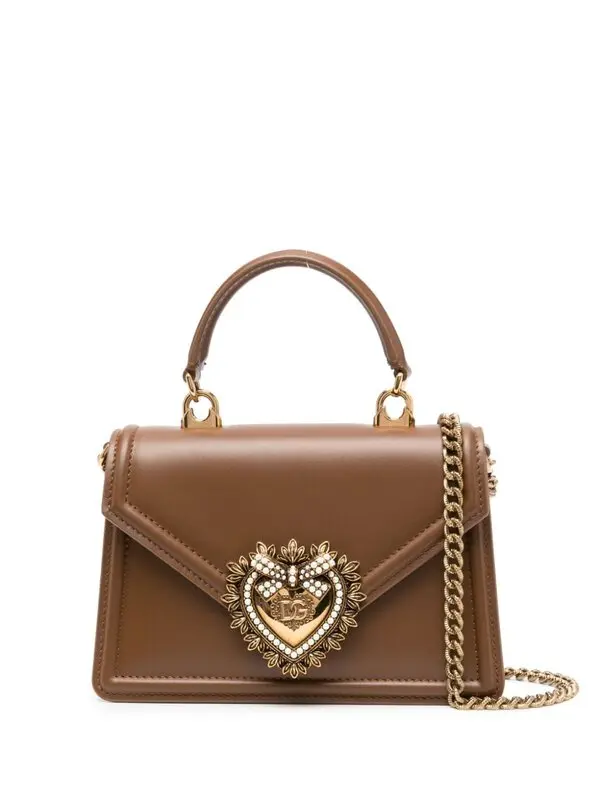 Dolce & Gabbana Small Devotion Tote - Brown