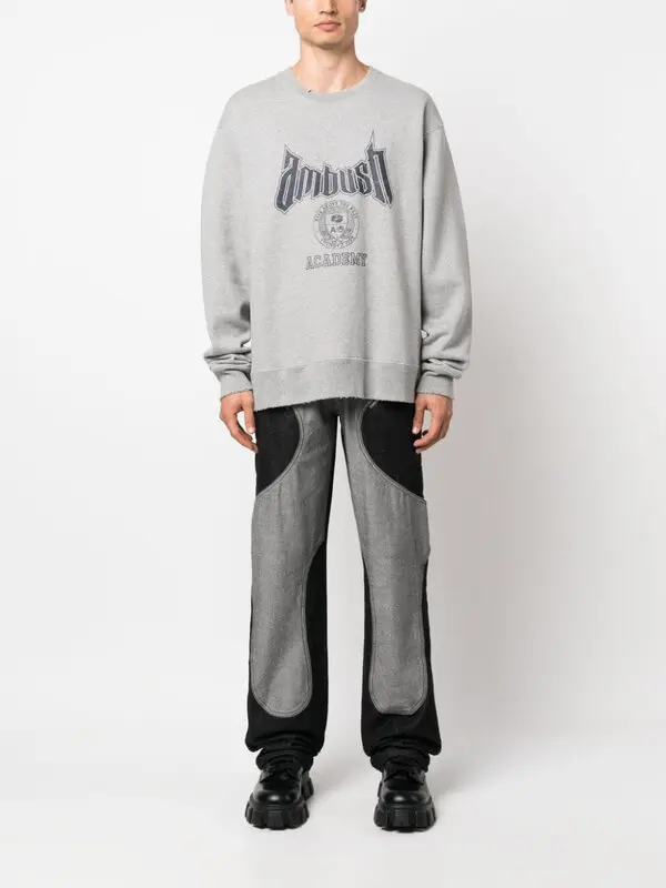 AMBUSH Academy Cotton Sweatshirt - Grey
