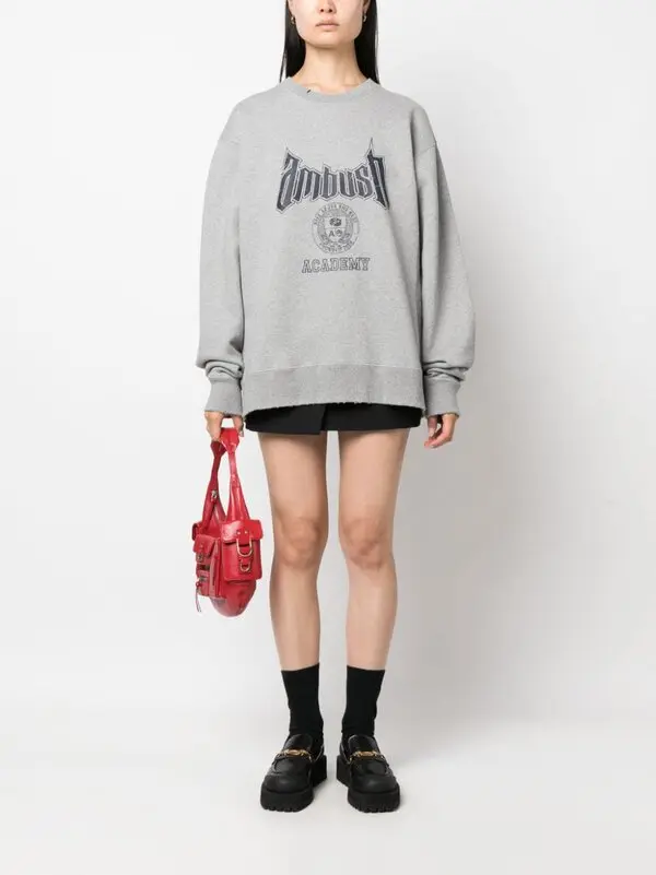 AMBUSH Academy Cotton Sweatshirt - Grey