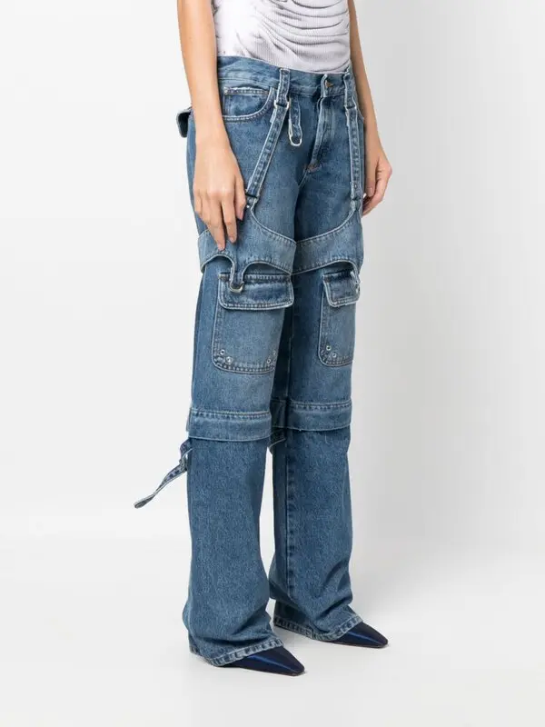 Off-White Cargo Straight-leg Jeans