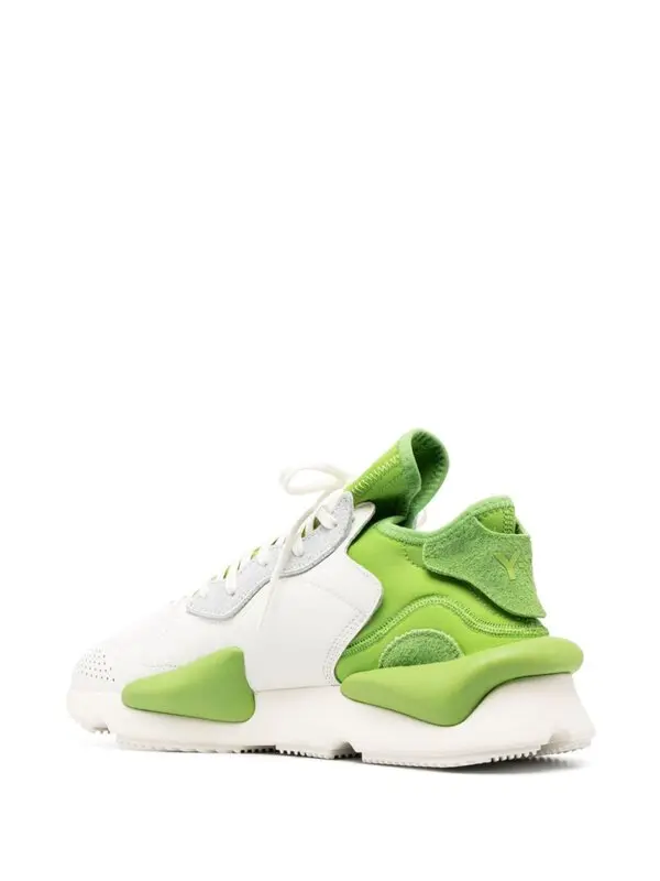 Y3 Kaiwa Panelled Sneakers In Green 57% Off Editorialist