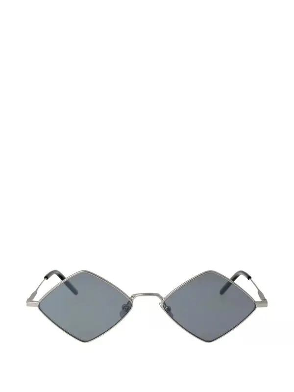 Saint Laurent Lisa Diamond-frame Sunglasses - Silver