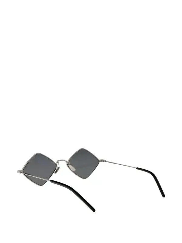 Saint Laurent Lisa Diamond-frame Sunglasses - Silver