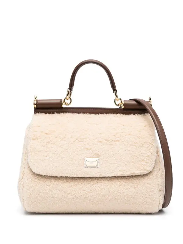 Dolce & Gabbana Large Sicily Tote Bag - Neutrals