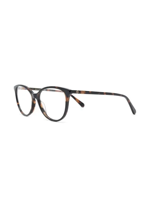 Gucci Tortoiseshell Round-frame Glasses