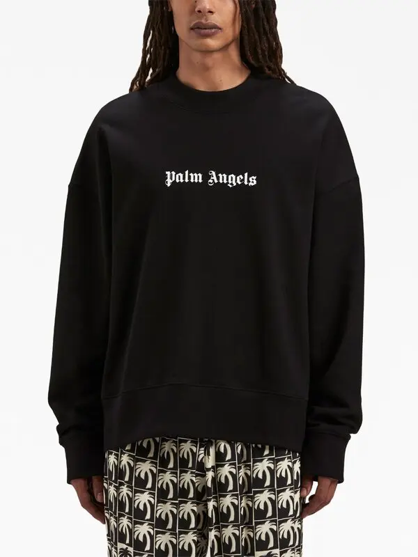 Palm Angels Logo-print Crew-neck Sweatshirt