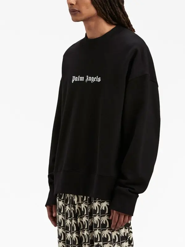 Palm Angels Logo-print Crew-neck Sweatshirt