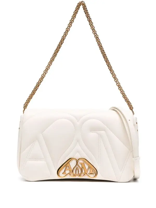 Alexander McQueen The Seal Cross Body Bag - White