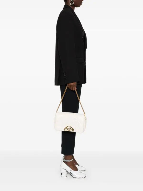 Alexander McQueen The Seal Cross Body Bag - White