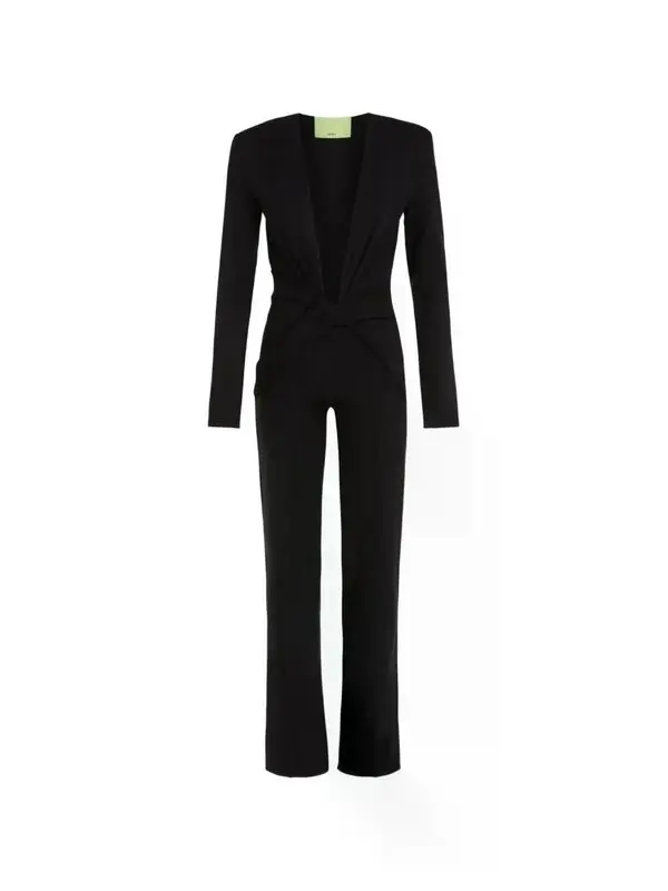 Gauge81 Ruched Jumpsuit - Black