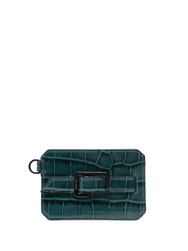 Zadig&Voltaire Le Cecilia Crocodile-effect Cardholder - Blue
