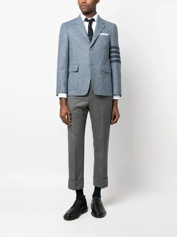 Thom Browne Stripe-detail Single-breasted Blazer