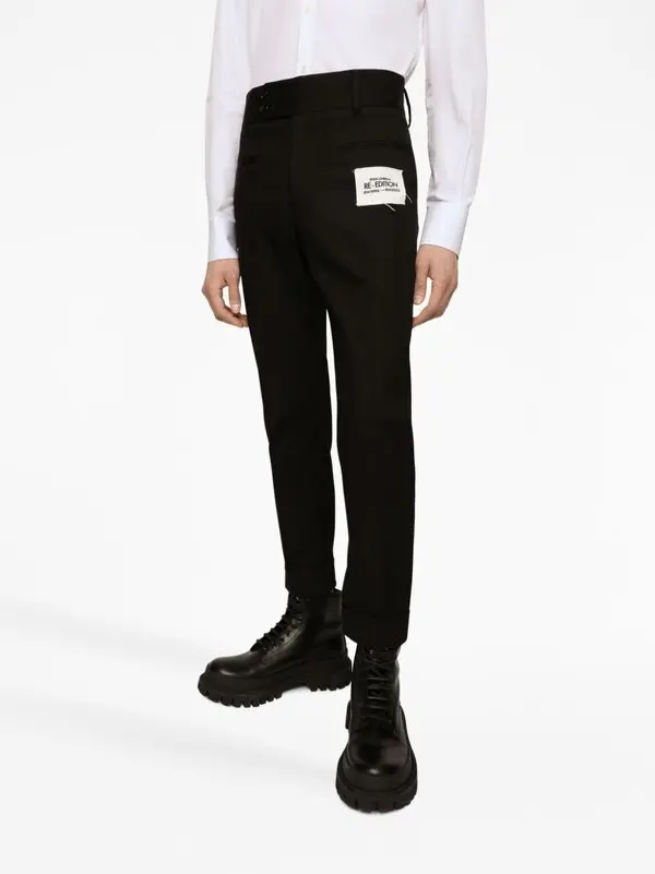 Dolce & Gabbana Pressed-crease Cropped Trousers