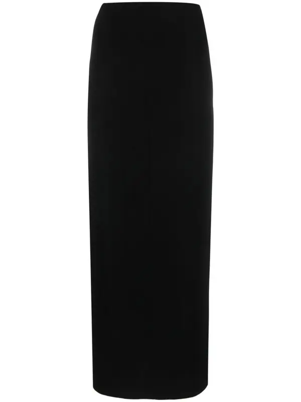 Norma Kamali Side-slit Midi Skirt