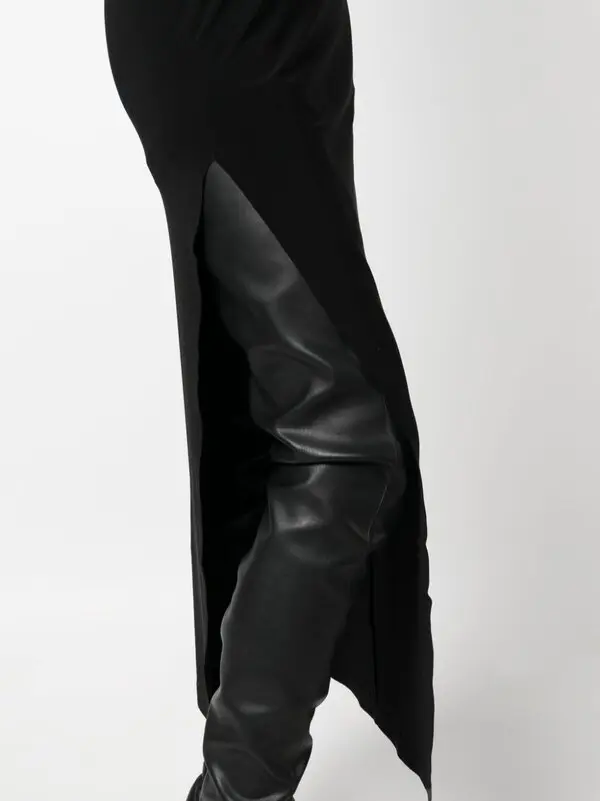 Norma Kamali Side-slit Midi Skirt