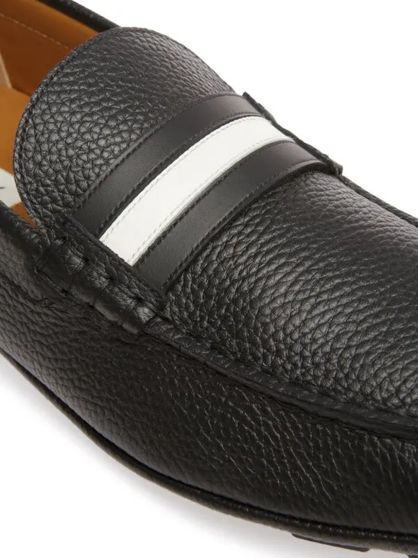 Bally Karlos Pebbled Leather Loafers