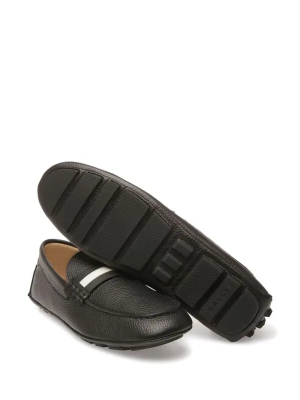 Bally Karlos Pebbled Leather Loafers