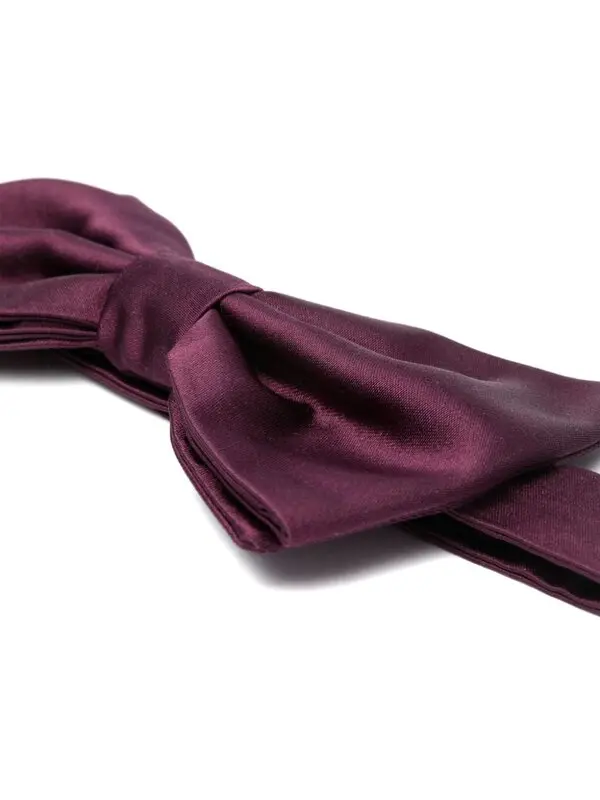 Dolce & Gabbana Silk Bow Tie - Purple