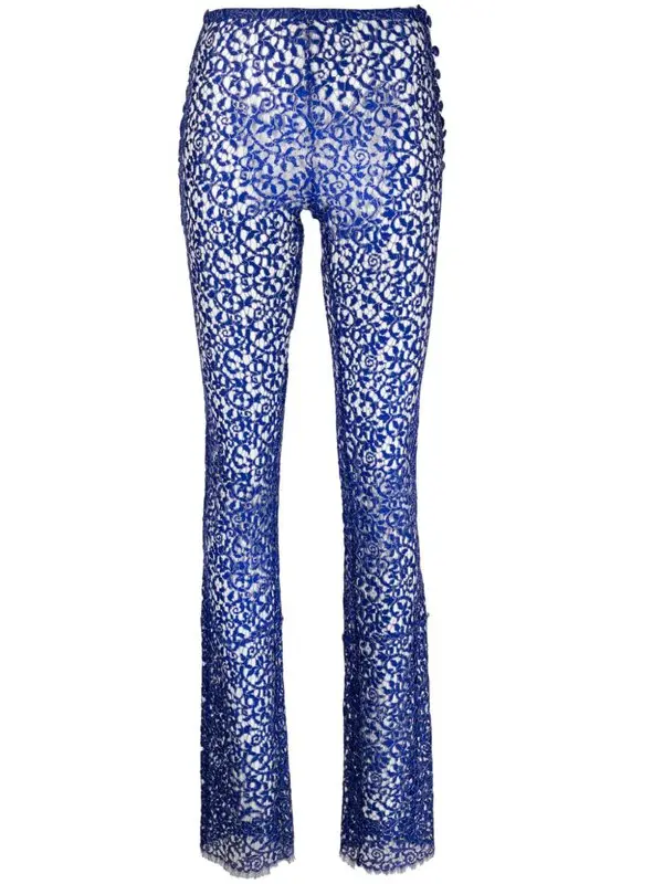 Coperni Corded-lace Flared Trousers