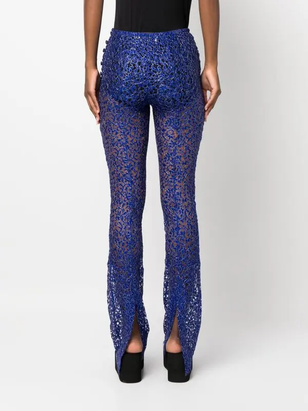 Coperni Corded-lace Flared Trousers