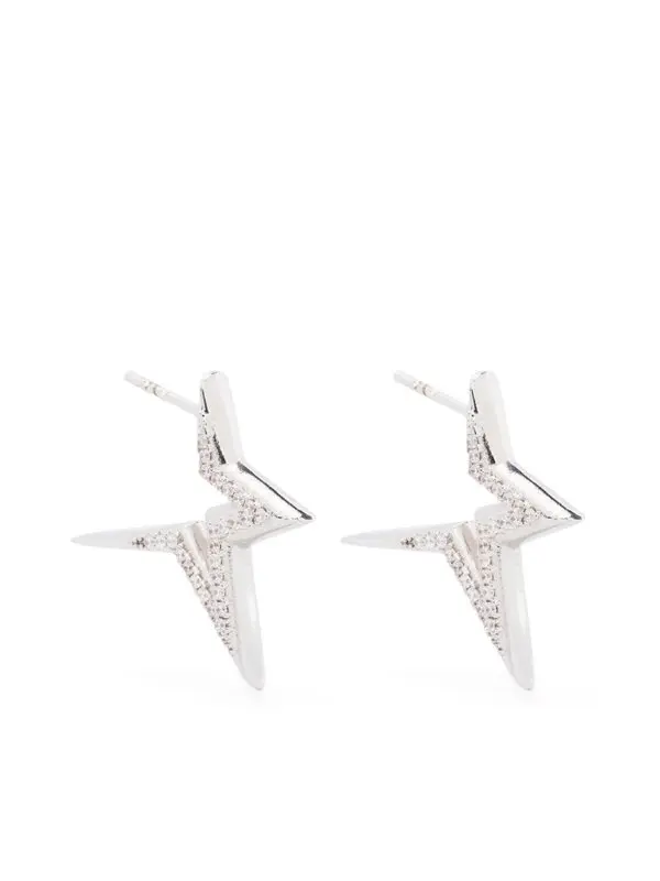 FERRAGAMO Crystal-embellished Star Post Earrings