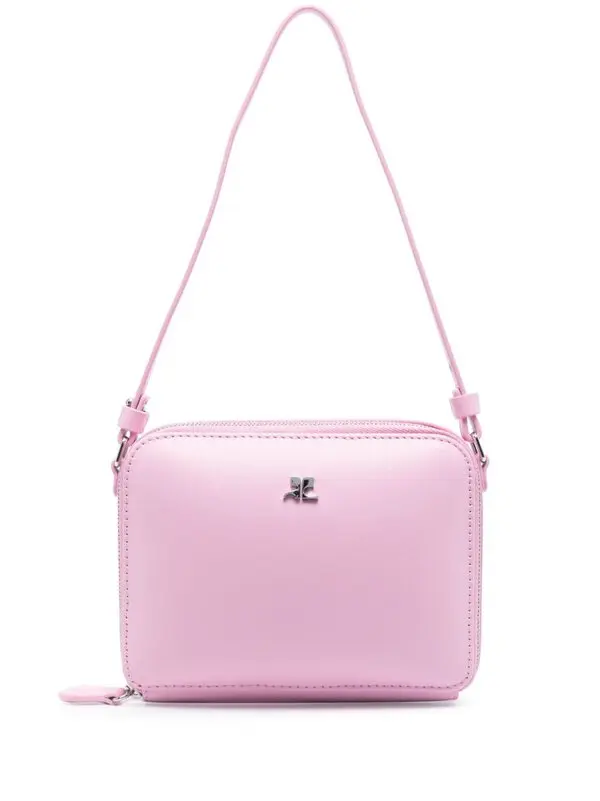 COURREGES Cloud Leather Shoulder Bag - Pink