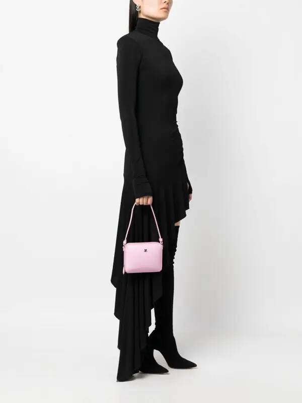 COURREGES Cloud Leather Shoulder Bag - Pink