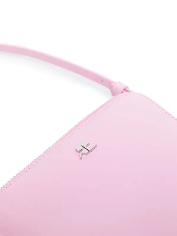 COURREGES Cloud Leather Shoulder Bag - Pink