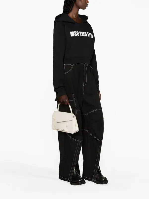1017 Alyx 9sm Logo-print Cropped Hoodie
