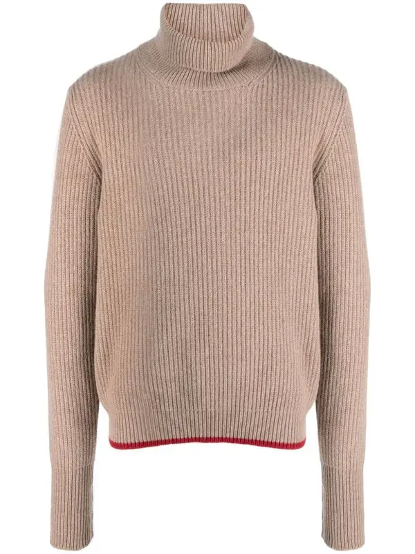 FAY Roll-neck Ribbed Jumper