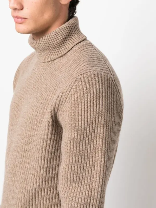 FAY Roll-neck Ribbed Jumper