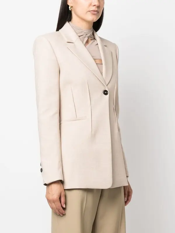 Patrizia Pepe Single-breasted Canvas Blazer