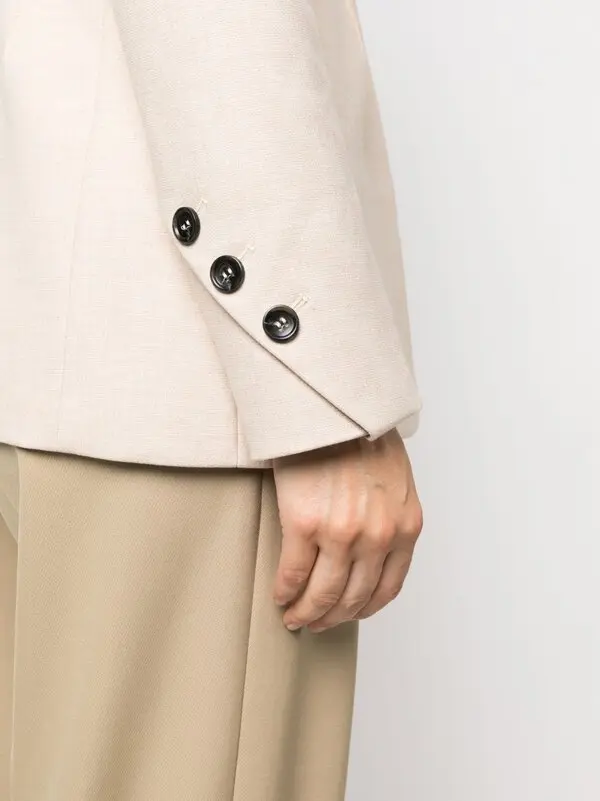 Patrizia Pepe Single-breasted Canvas Blazer