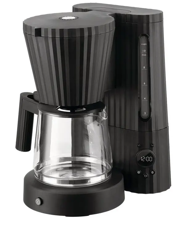 ALESSI Plissé Filtered Coffee Machine - Black