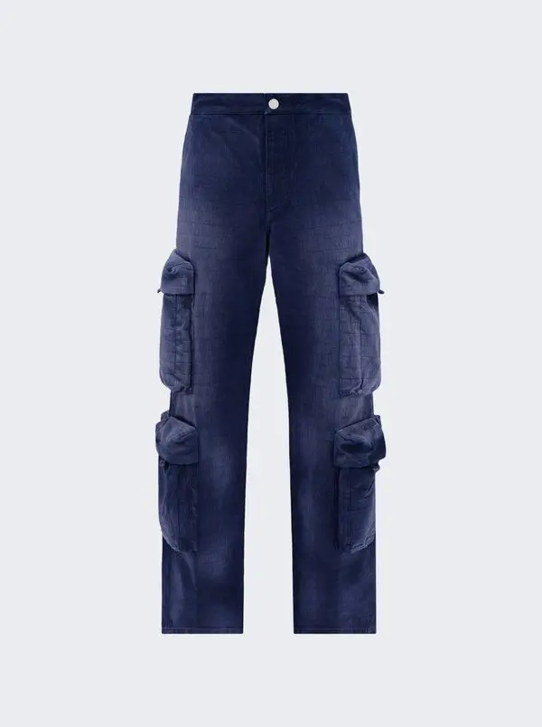 Amiri Jacquard Utility Pants - Blue