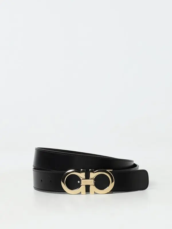 FERRAGAMO Gancini Buckle Belt - Black