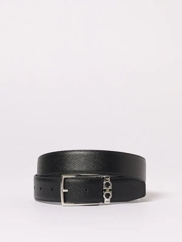FERRAGAMO Leather Belt - Black