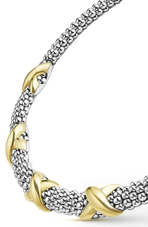 Lagos Embrace Caviar Beaded Collar Necklace