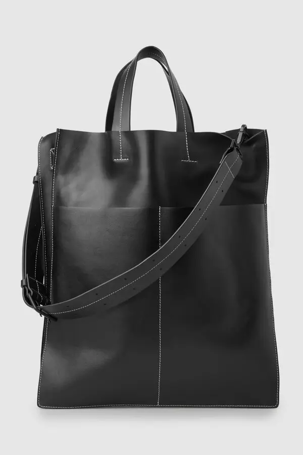 Cos Leather Tote Bag