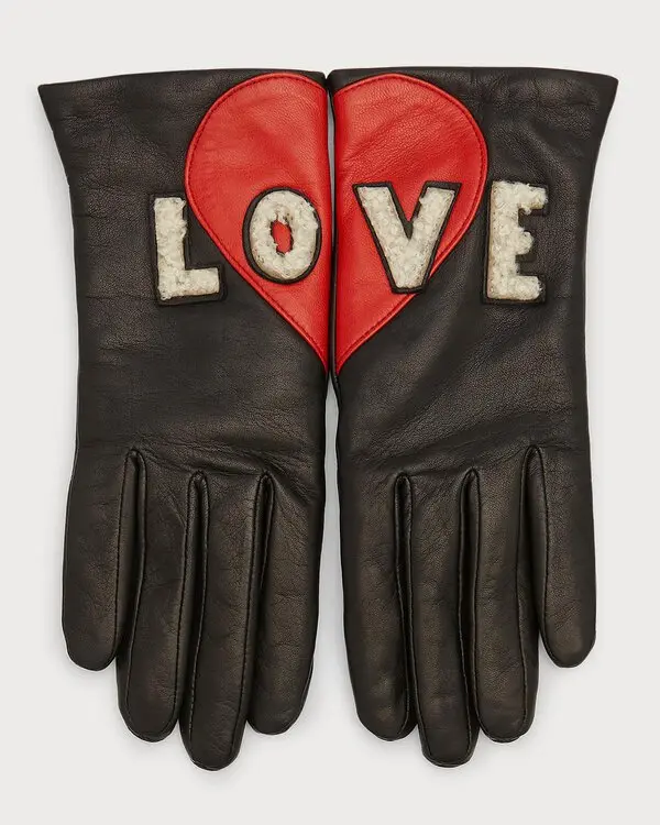 AGNELLE Love Leather Gloves
