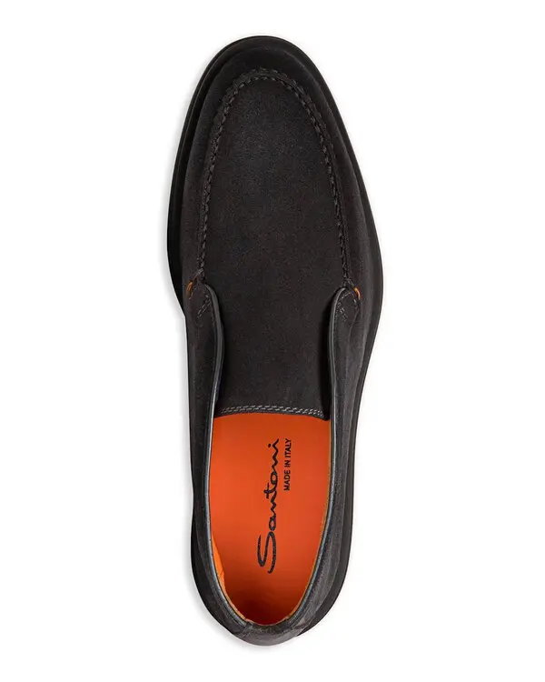Santoni Detroit Laceless Slip-on Chukka Boots - Grey