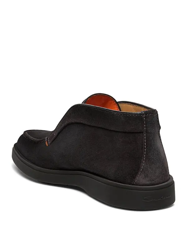 Santoni Detroit Laceless Slip-on Chukka Boots - Grey