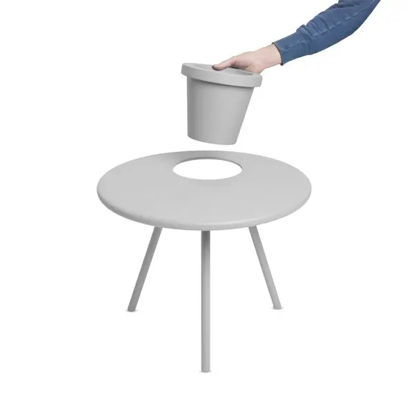 FATBOY Bakkes Table Planter - Light Gray
