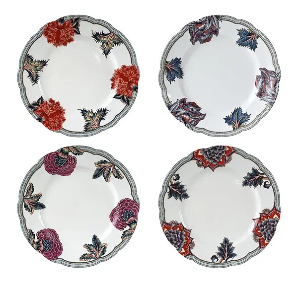 Bernardaud Braquenie Assorted Dinner Plates, Set Of 4 - Multi