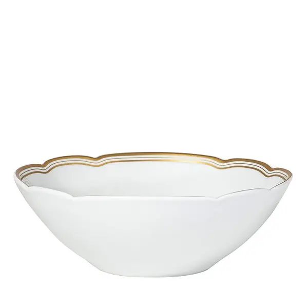 Bernardaud Pompadour Cereal Bowl - White/gold