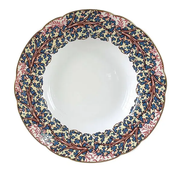 Bernardaud Braquenie Rim Soup Plate - Multi