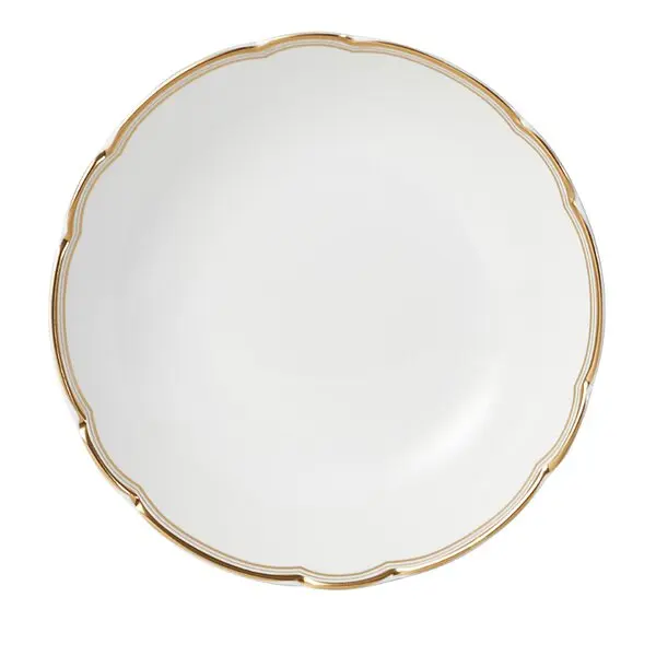 Bernardaud Coupe Soup Plate - White/gold