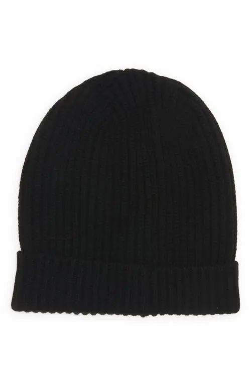 Dolce & Gabbana Ribbed Wool & Cashmere Beanie - Black