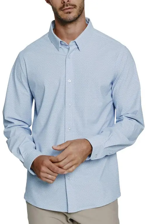 7 Diamonds Elias Check Performance Button-up Shirt